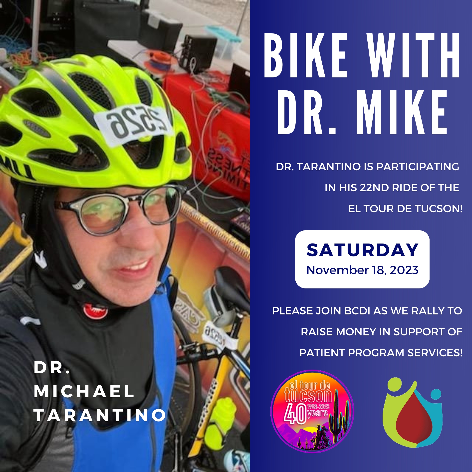 Bike With Dr. Mike 2023! - Bleeding & Clotting Disorders Institute