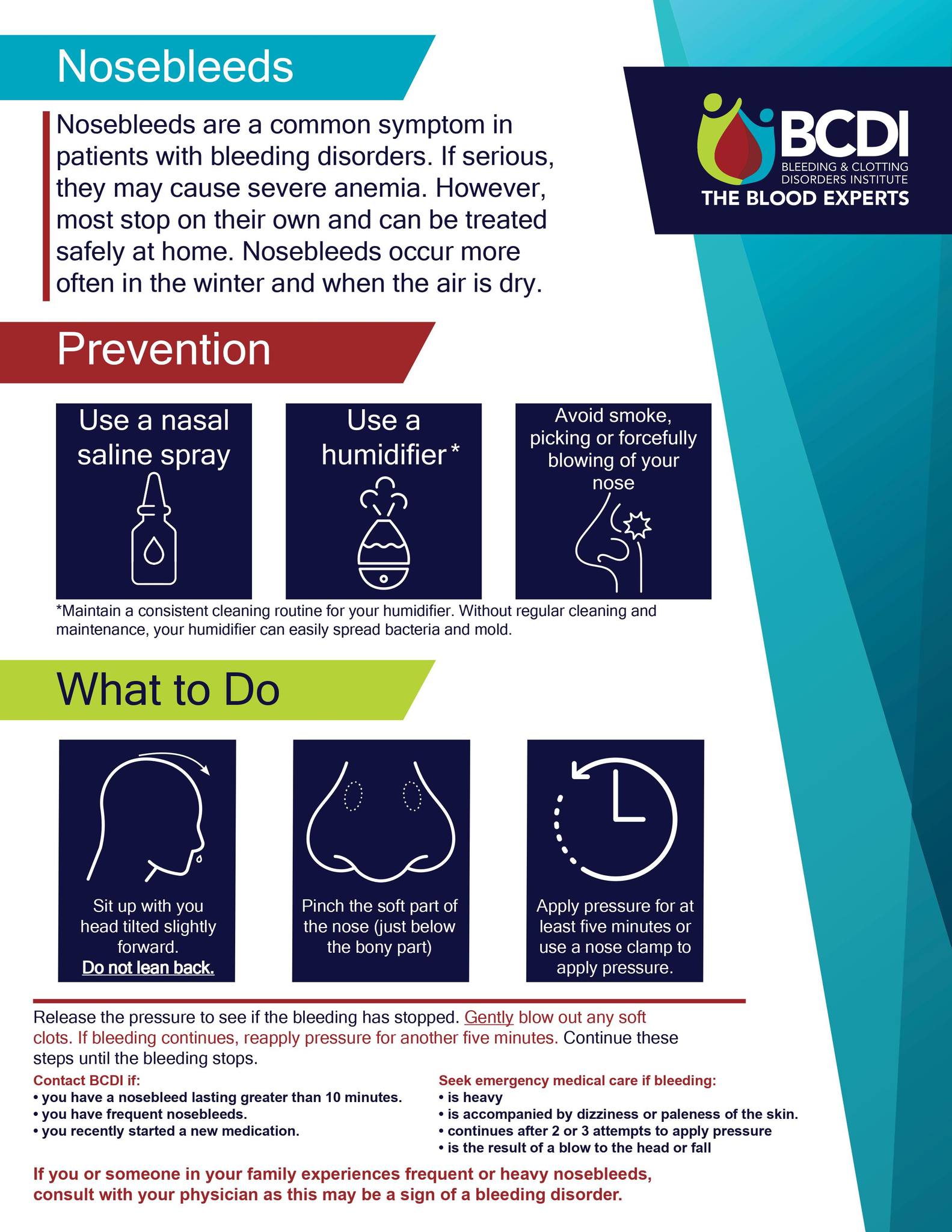 The Importance of Preventing Nosebleeds - Bleeding & Clotting Disorders ...